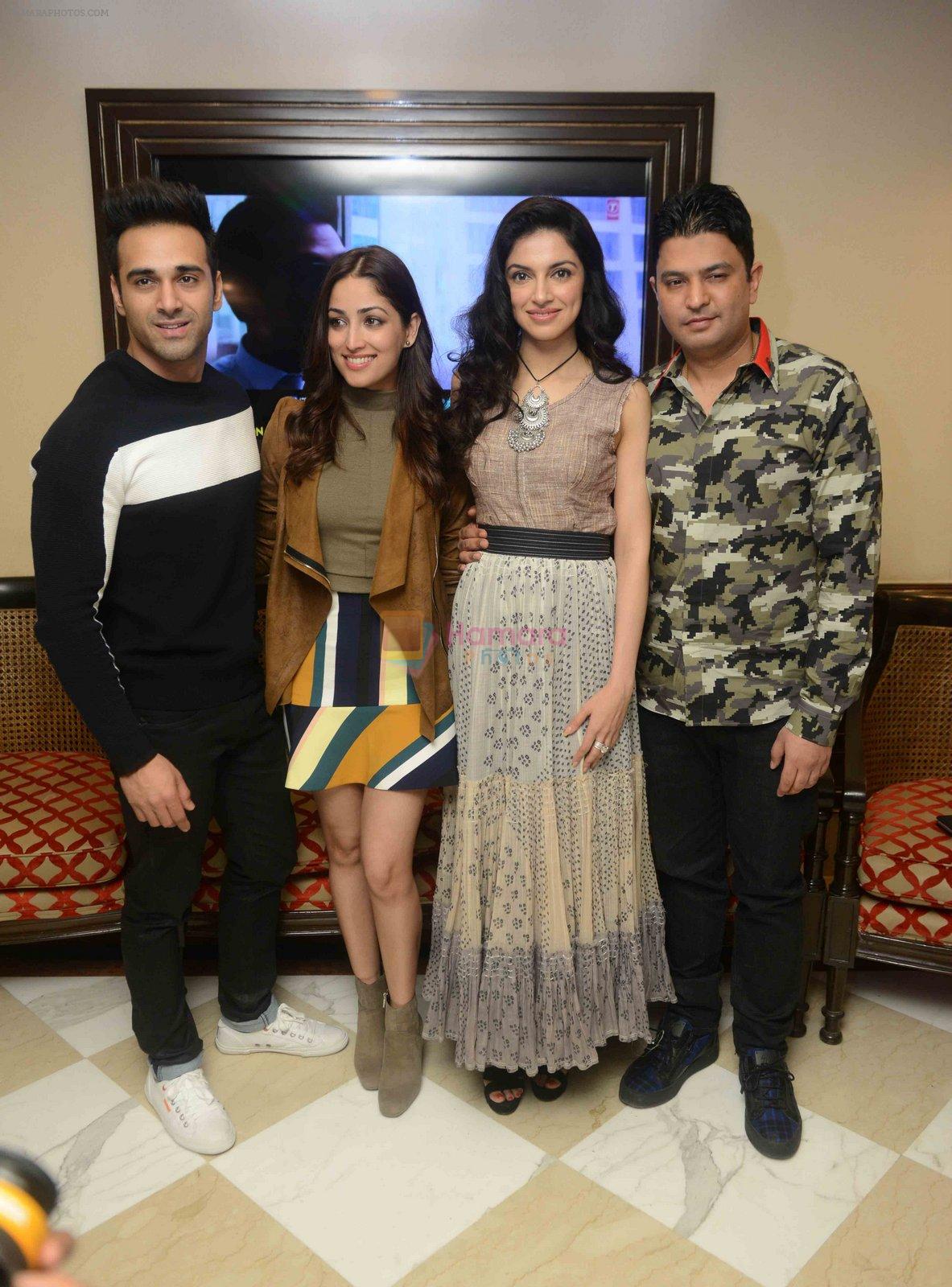 Yami Gautam, Pulkit Samrat, Divya Khosla Kumar, Bhushan Kumar promote Sanam Re in Delhi on 10th ...
